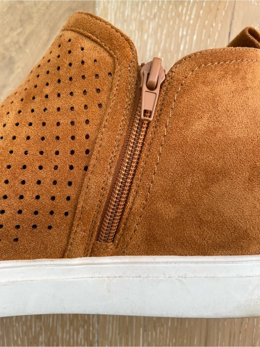 Steve Madden | Shoes | Steve Madden Cognac Suede Slipon Sneaker With ...